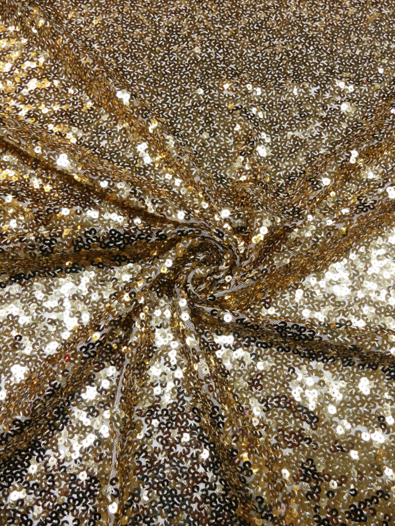 Paljettyg Guld med 5 mm stora paljetter - AG:s Textil